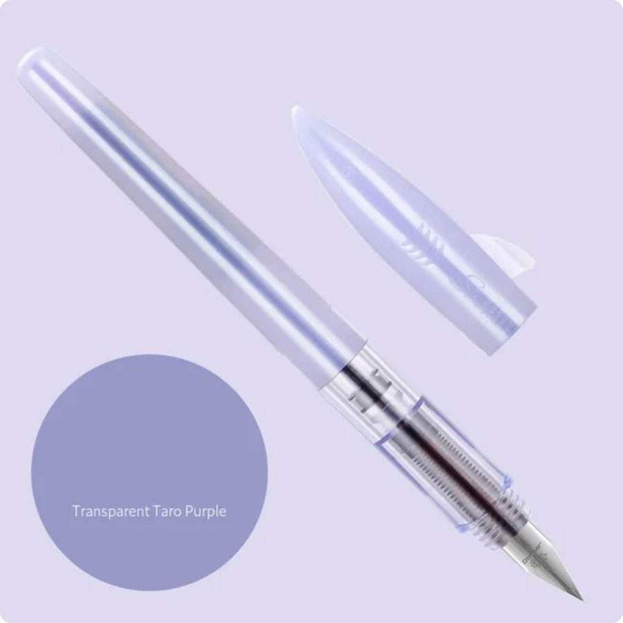 Jinhao Shark Fountain Pen - Transparent Taro Purple – 24Papershop